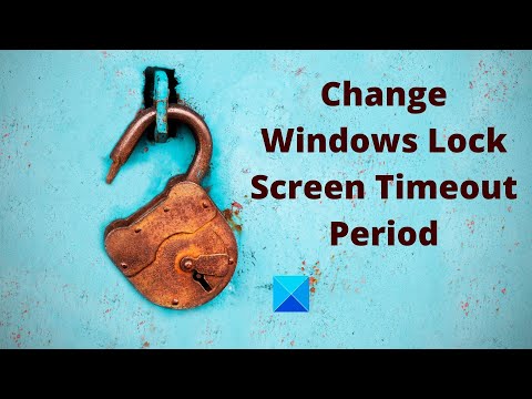 How to change Windows Lock Screen Timeout Period