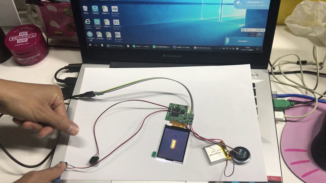 2 4 inch video brochure modules.