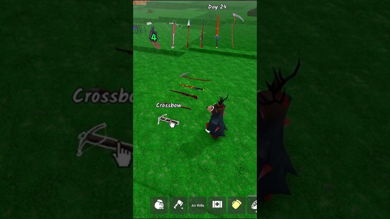 Test various weapons vs alpha wolf #99nightintheforest #roblox #usa
