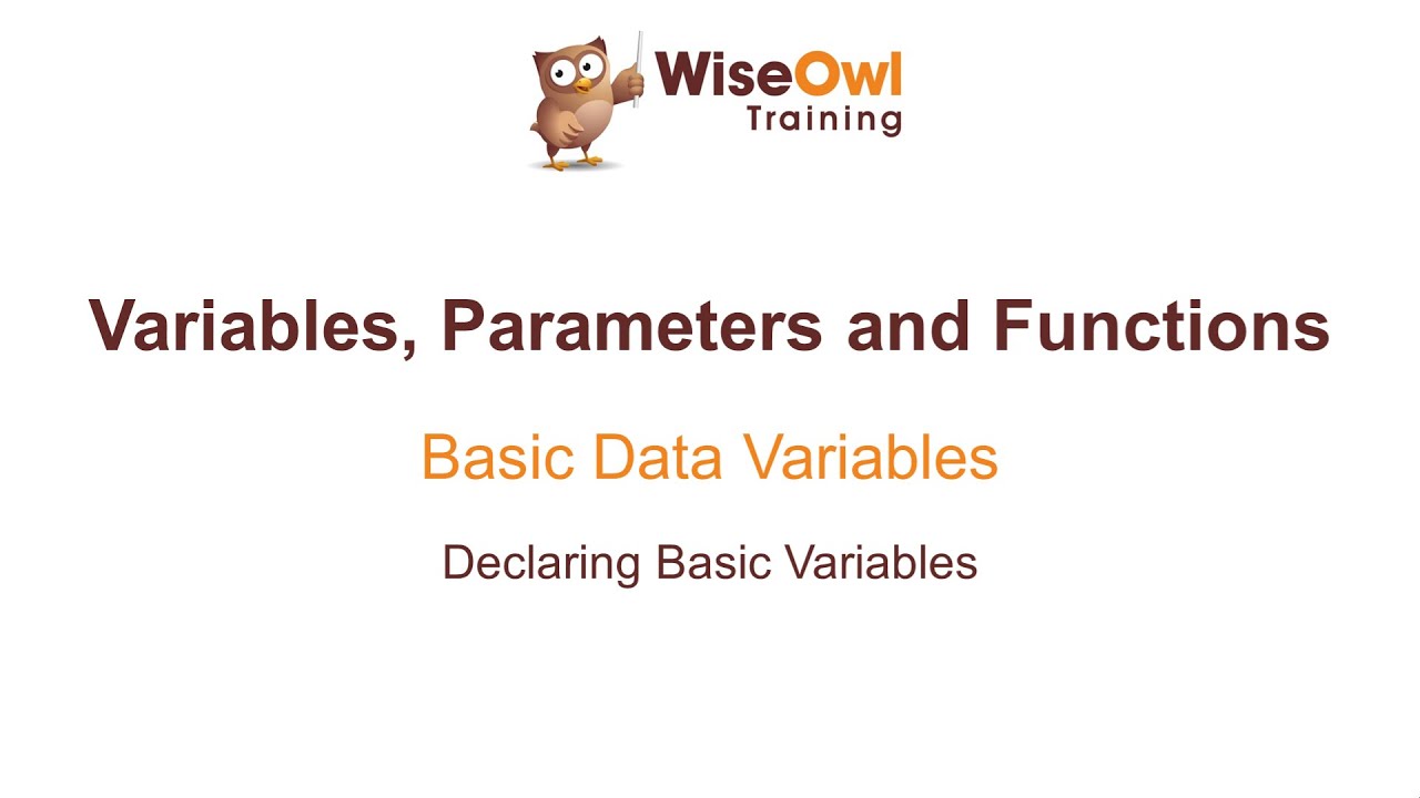 Excel VBA Online Course - 4.1.1 Declaring Basic Variables
