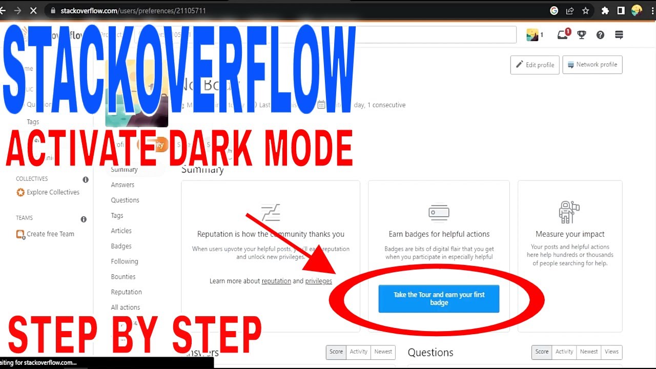 ✅ How To Activate Dark Mode In Stackoverflow 🔴