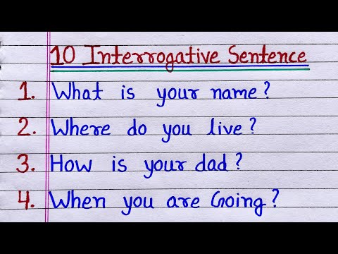 Example of interrogative sentence | interrogative sentence 10 examples | 10 interrogative sentence