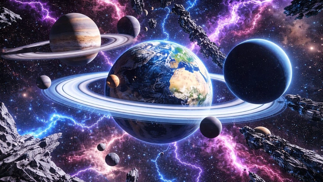 Earth in Another Universe – A Magical World 🌍✨|Fantasy Art & Relaxing music