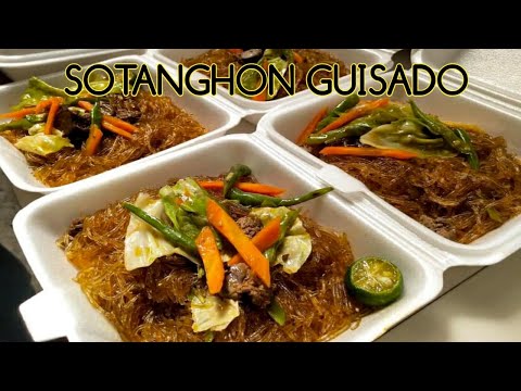 SOTANGHON GUISADO RECIPE | PANCIT RECIPE