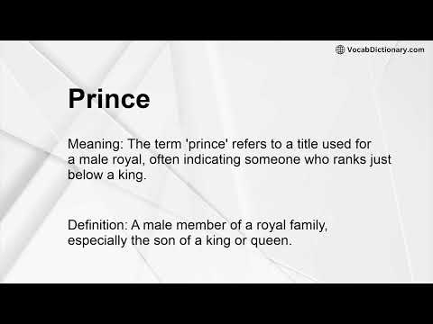 Prince Meaning