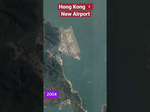 Hong Kong 🇭🇰 International Airport #timelapse #1984 #2020 #shorts #2022 #world #earth #hongkong