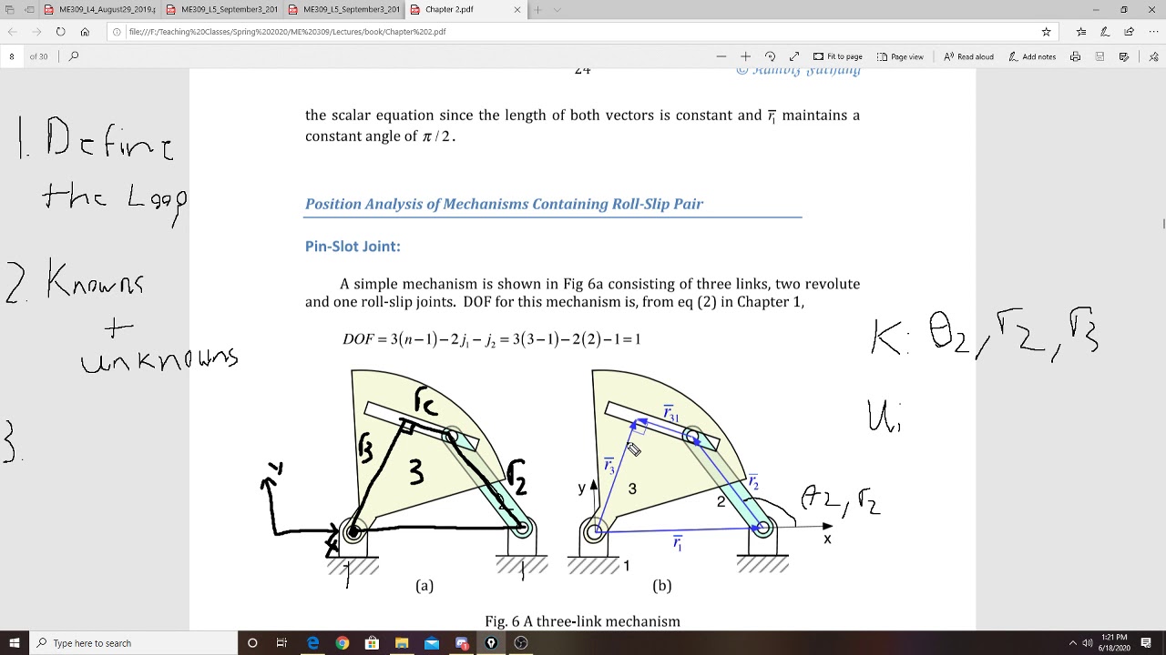 ME 309 Vector Loop Example 2