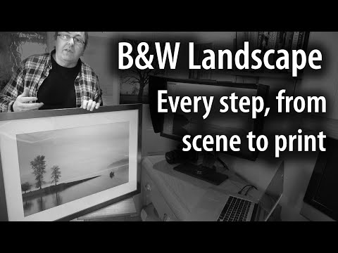 Making a black & white fine art landscape print. Every step from photography to making a large print