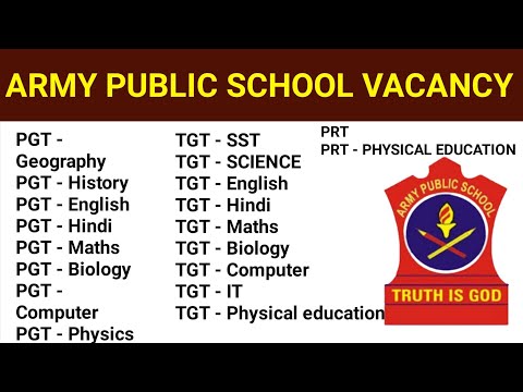 [APS/AWES] ARMY PUBLIC SCHOOL VACANCY 2023-2024 | MITHUN SINGH