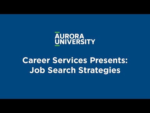 Career Services Presents: Job Search Strategies