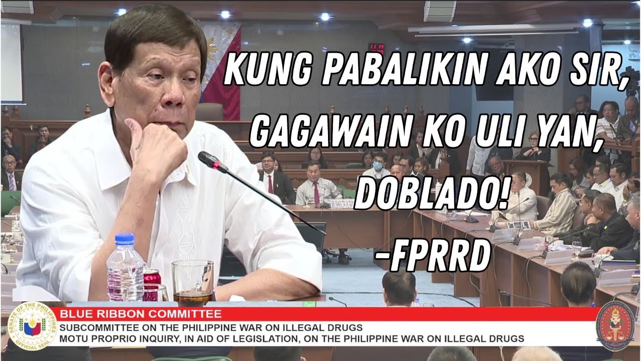 FP Rodrigo Duterte EJK Hearing at the Senate