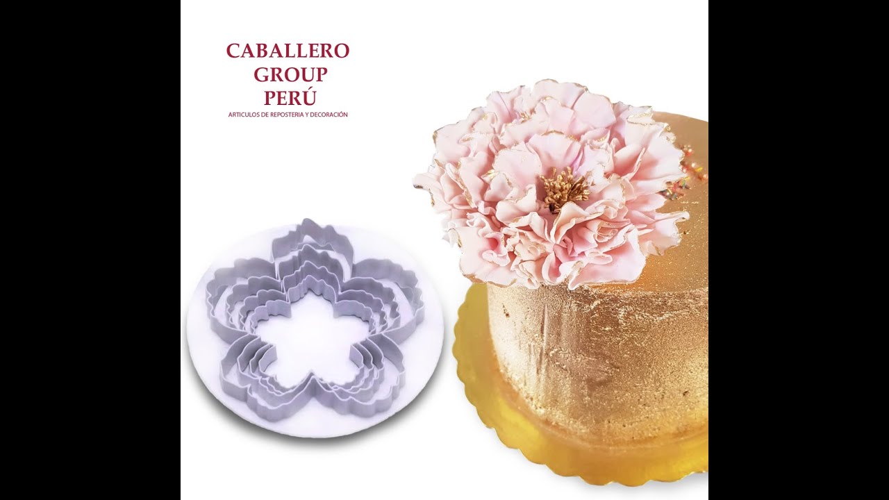 Cómo hacer una flor peonía en azúcar