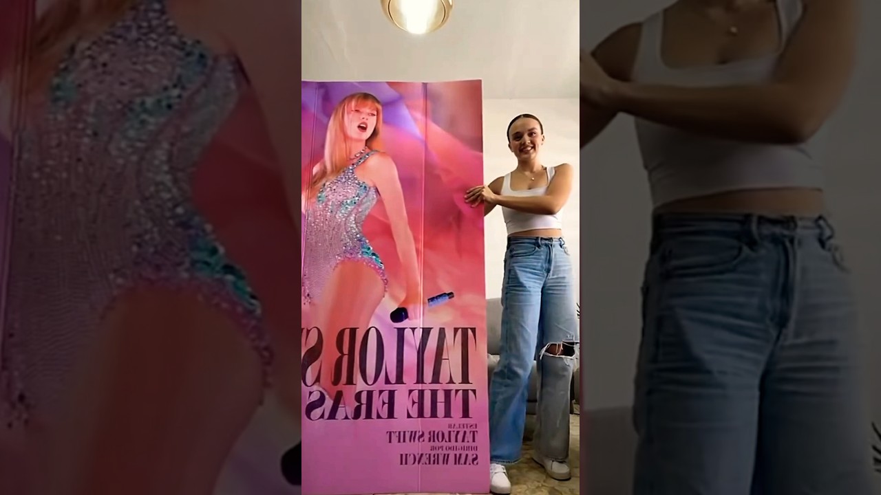 He stole a Taylor Swift poster for his girlfriend 🫶 #shorts #taylorswift