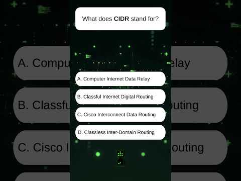 What does CIDR stand for? #tech #technology #quiz #trivia #learning