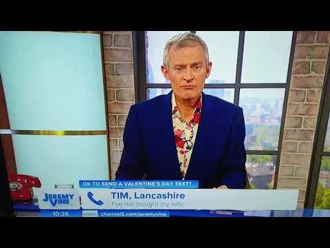 Caller calling Jeremy Vine a cunt live tv