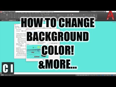 AutoCAD How to Change Color of Background! - 2 Minute Tuesday