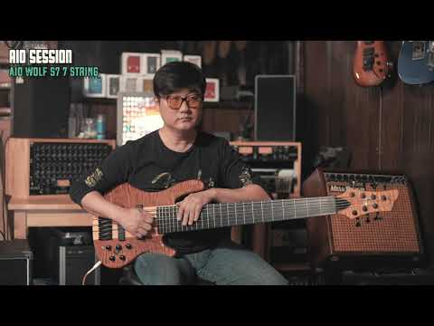 AIO Wolf S7-7 7 string Bass - Maple Flame 003 | Reverb