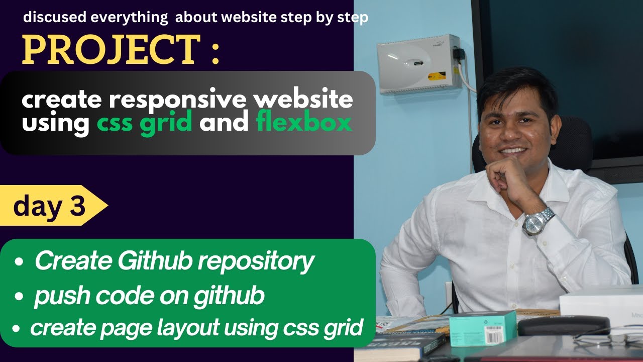 create github repository and push code on github. and page layout using grid