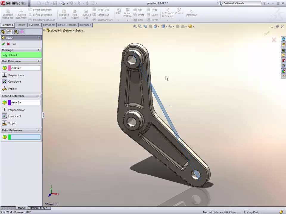 SOLIDWORKS What's New 2010: Section 11 - Reference Planes