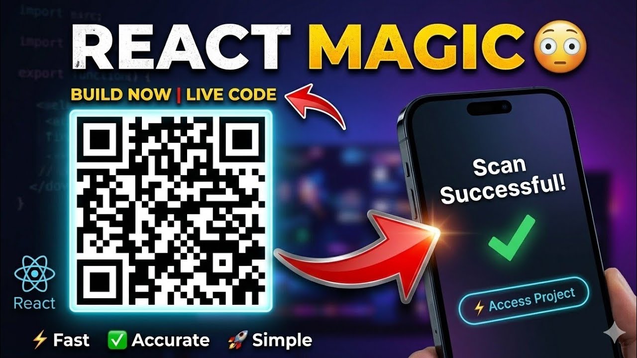 Convert Anything to QR Code 😳 React Project