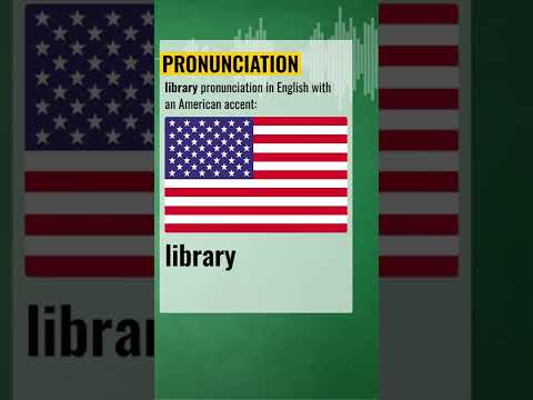 👄 How To Pronounce Library 🇺🇸 🇬🇧 🇦🇺 🇮🇳 accents