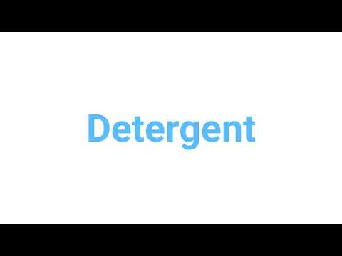 How to Pronounce detergent #detergent #english #words