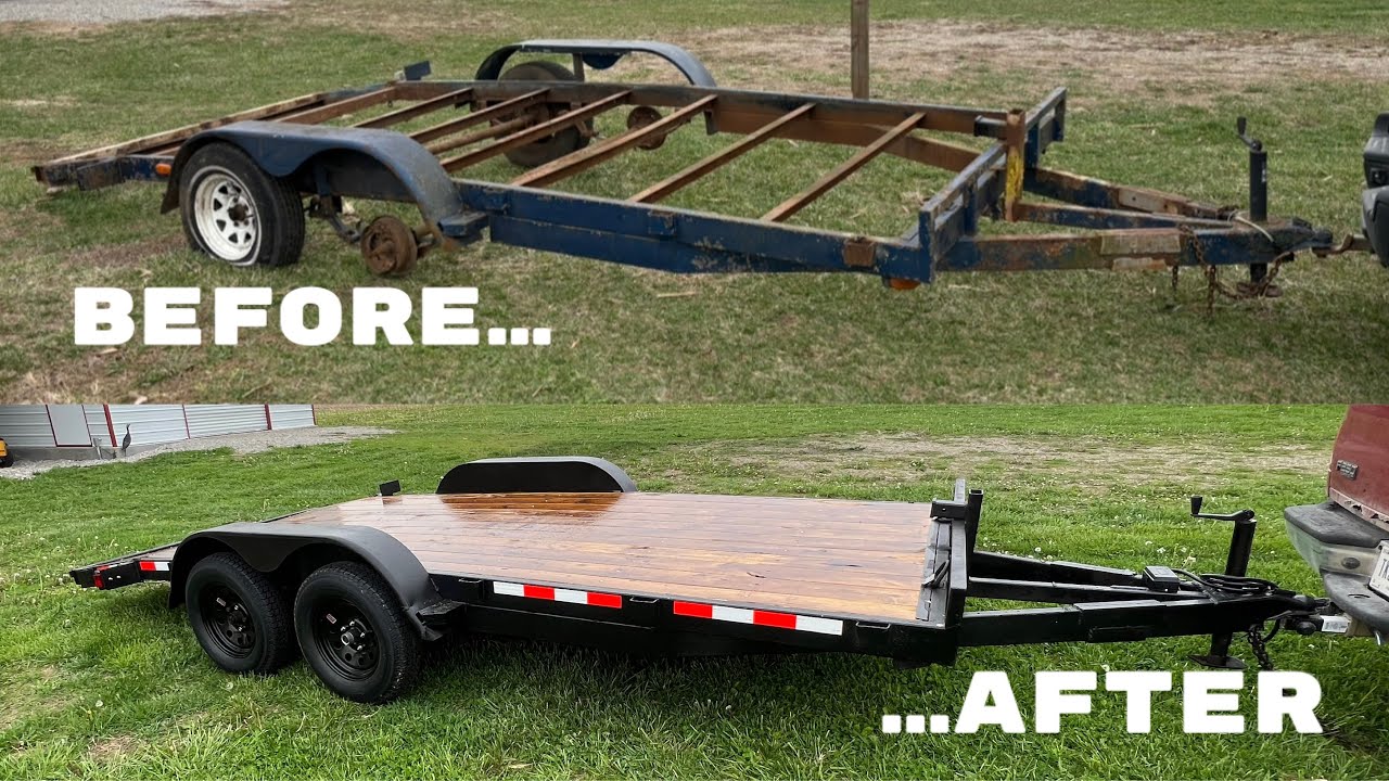 I bought the cheapest car hauler trailer I could find (full restoration)