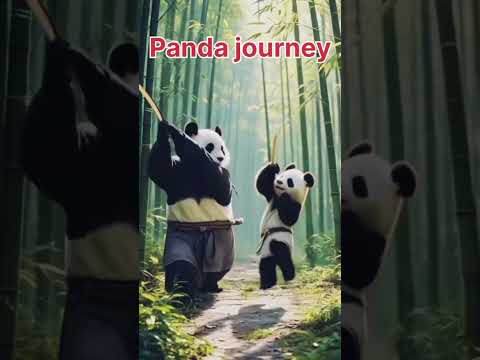 pandas families in journey#animation ki duniya