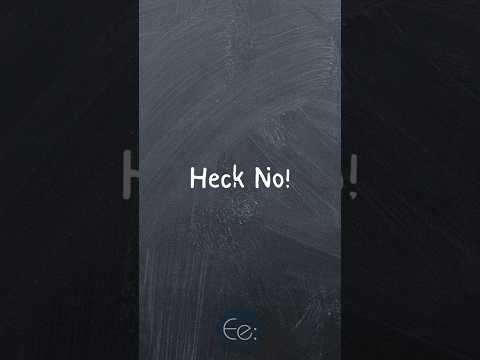 Heck No! ❌ What Does It Mean? English Explained #phrases #expression #meaning #idioms #slang #esl