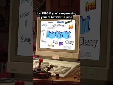 #90skids really thought we were doing something with that Word Art. #nostalgia