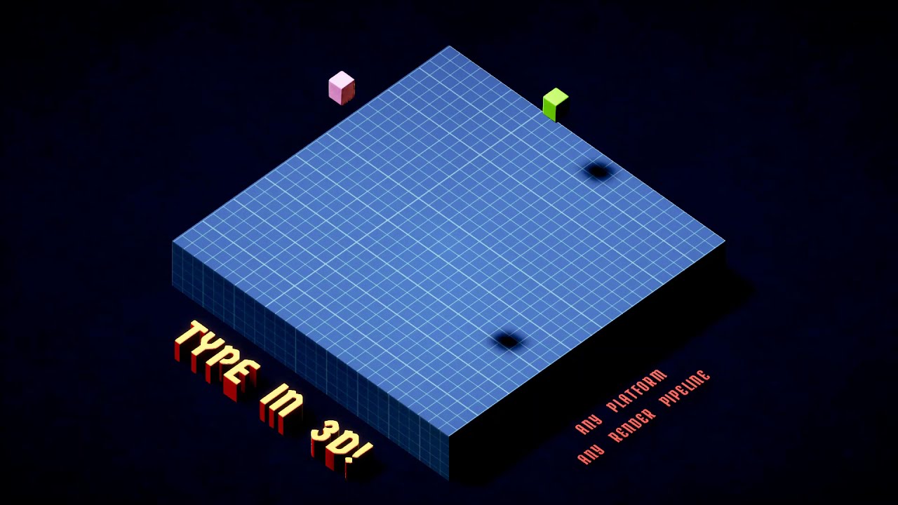 UNITY ASSET TRAILER - MODULAR 3D TEXT