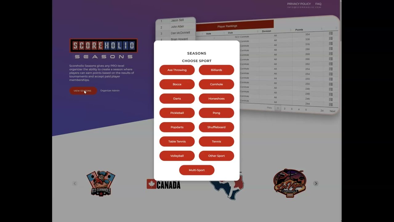 Scoreholio Seasons Tutorial
