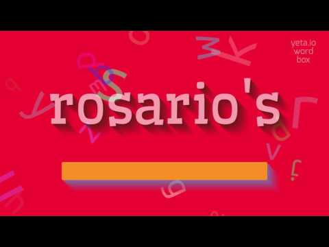 How to say "rosario's"! (High Quality Voices)