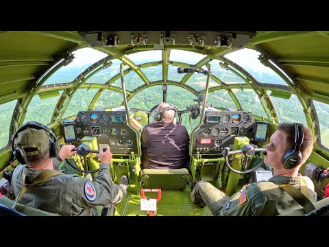 (4K) B-29 "Doc" Cockpit View | Full Flight
