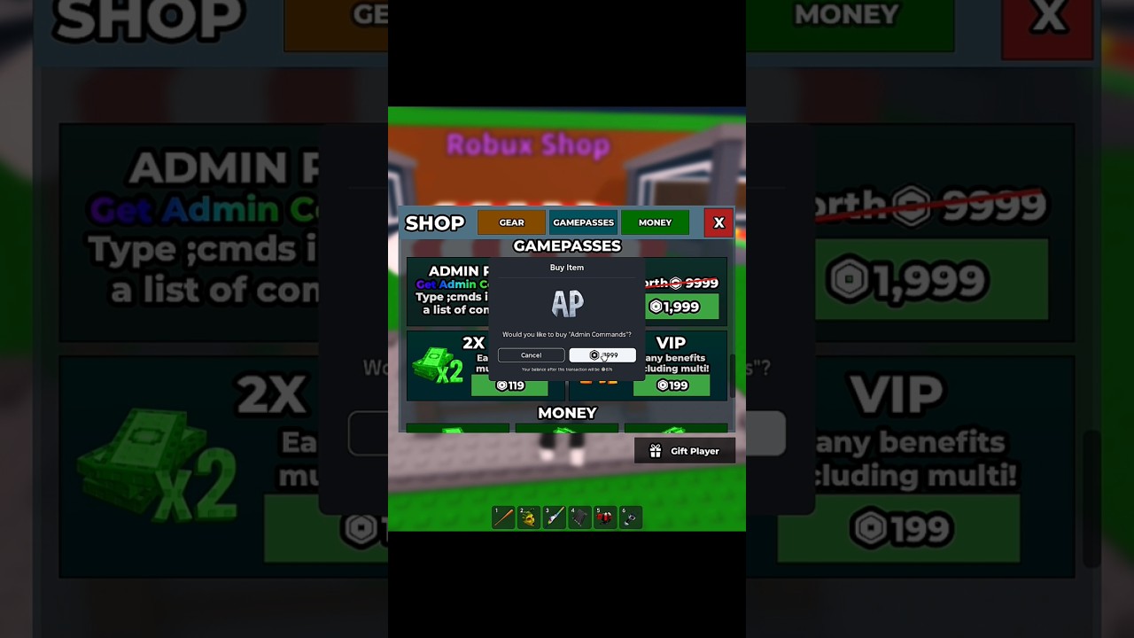 Buying The admin Panel In Steal A Brainrot 💀😈 #shorts #roblox