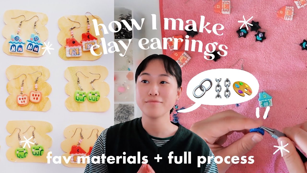 how to make clay earrings ⛓ 🔗 my best tips, tricks & favorite supplies