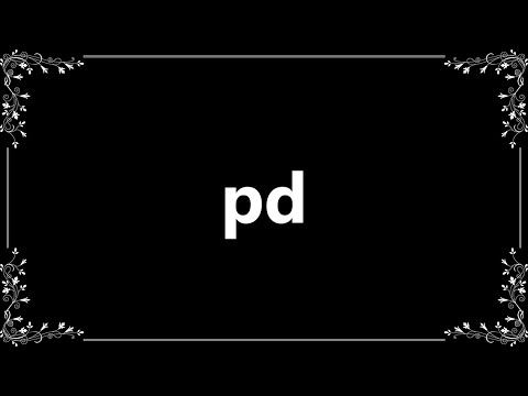Pd - Meaning and How To Pronounce