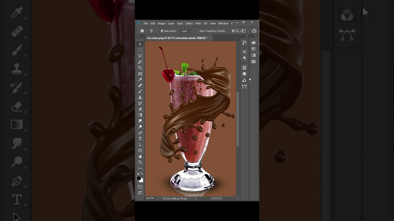 How to create chocolate splash in  #photoshop #photoshoptutorial #splasheffect