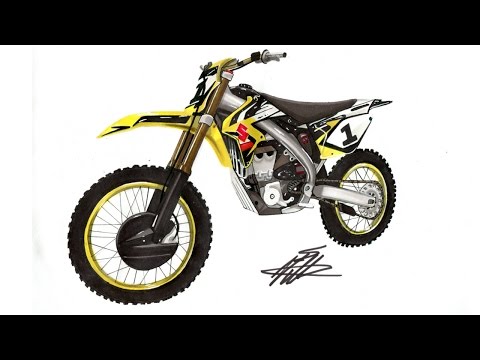 Dirt Bike Drawing Step by Step – I'm Youtuber – Follow my videos to ...