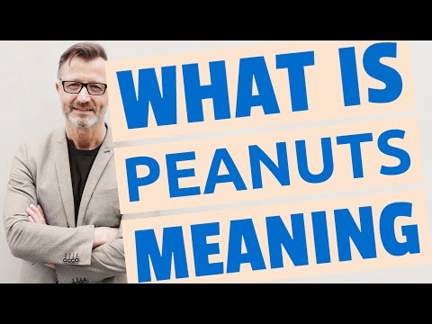 Peanuts | Meaning of peanuts 📖 📖 📖