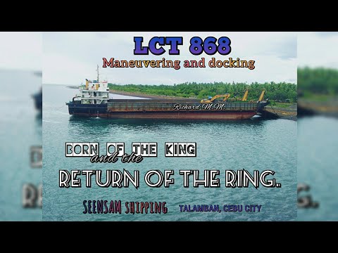 lct 868 maneuvering and docking at the BEACH | the legend is born in LANAO DEL SUR
