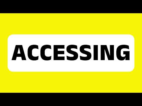 How to Pronounce Accessing (Obtaining or retrieving information) Correctly