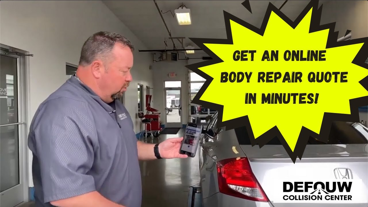 Get a Body Repair Quote Completely Online in Minutes!
