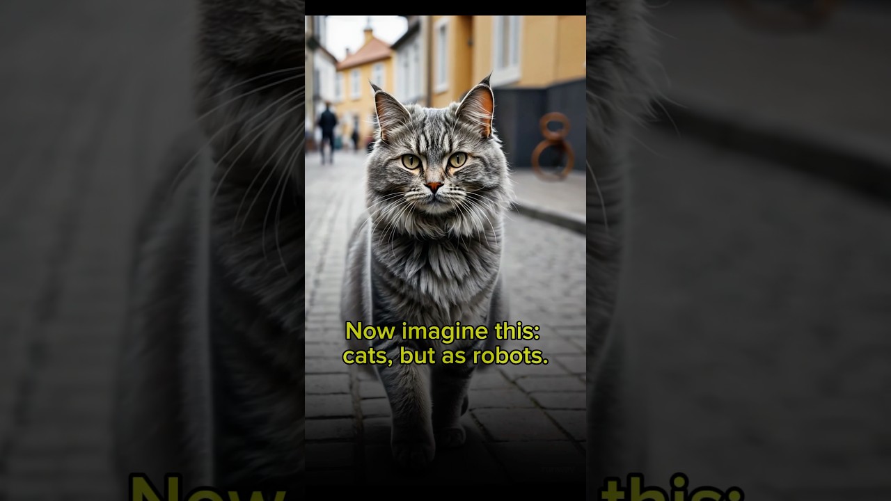 Because even as robots, chaos is in their programming #cat #cats #catlover #shorts #youtubeshorts