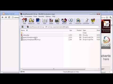 Learn jQuery Tutorial 116 Show password plugin - Mind Luster