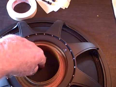 Peavey Black Widow voice coil gap cleaning - old foam problem