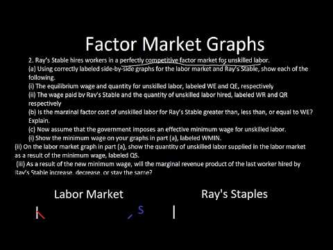 Factor Market Graphs - Competitive Labor Market