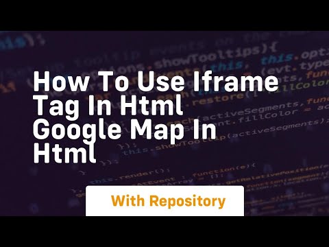 How to use iframe tag in html google map in html