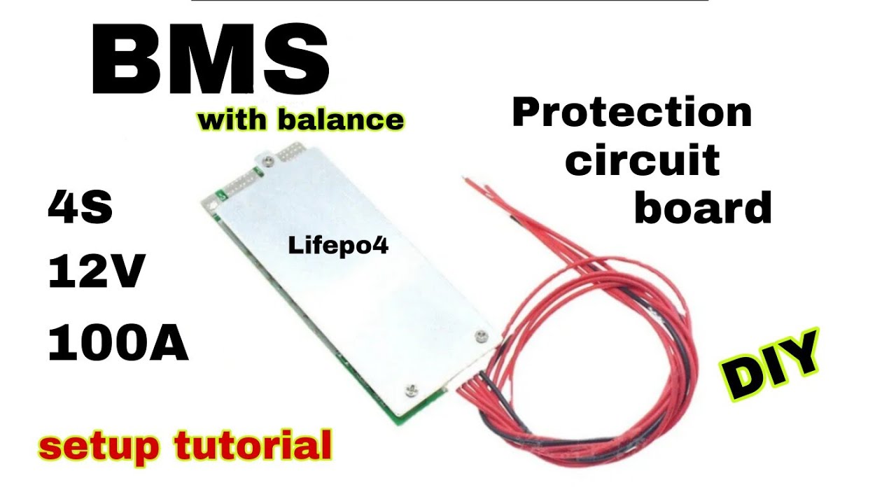 BMS 4S 12V 100A  Lifepo4 3.2V with balanced protection circuit board DIY #bms