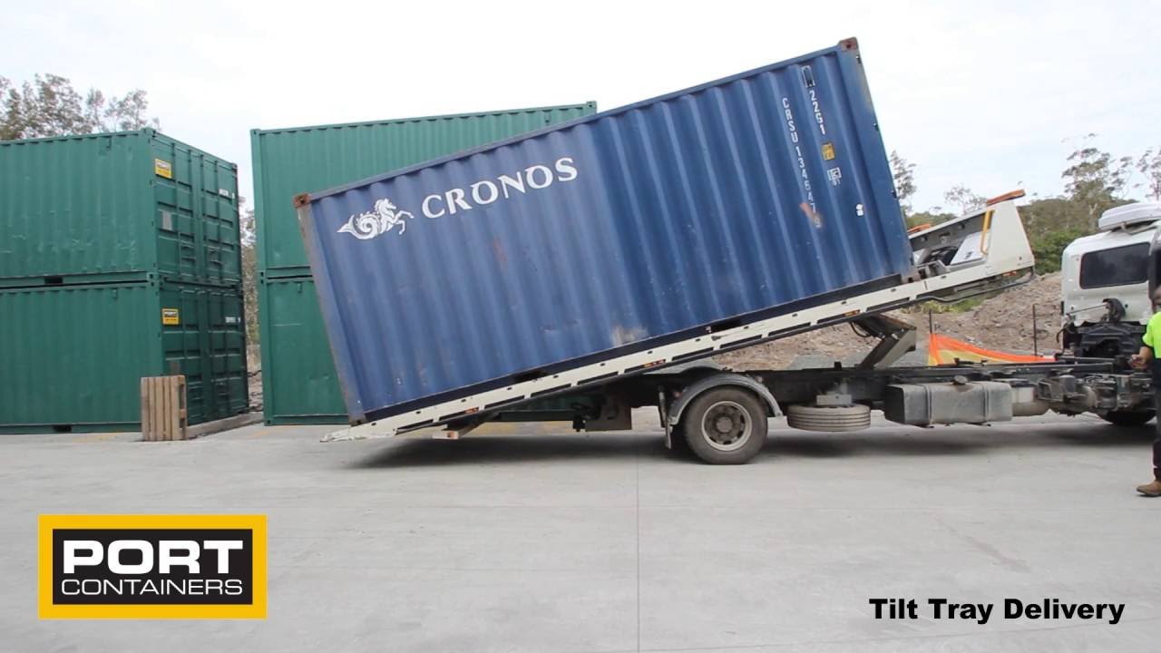 Tilt Tray Truck Delivery - Port Shipping Containers